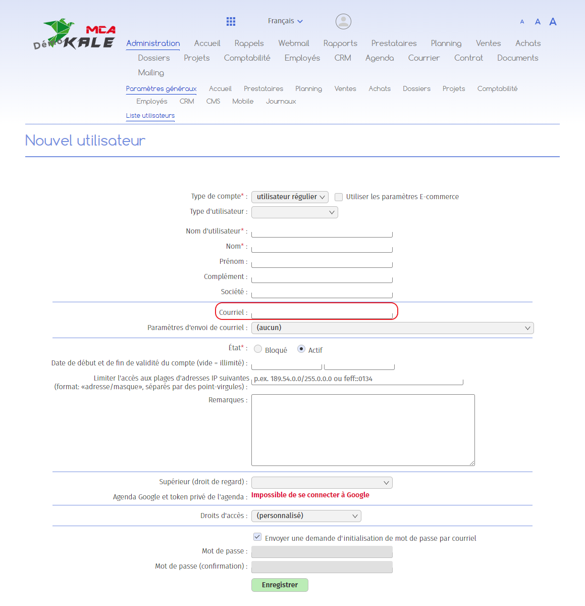 Remarque importante concernant les accès utilisateur | mcakalescience.com