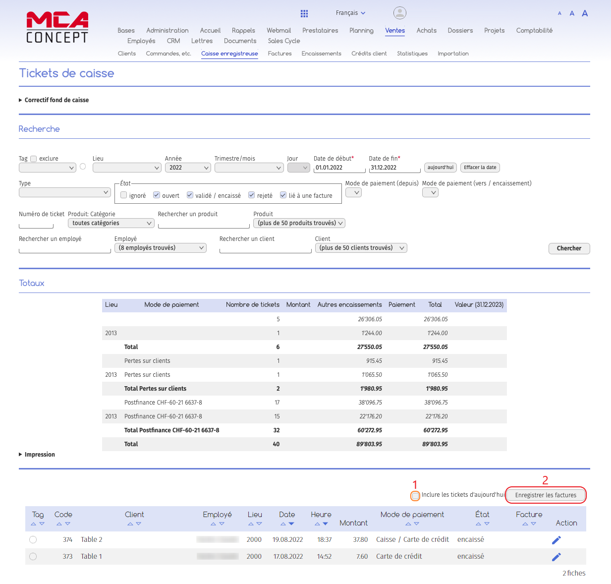 Générer les factures des tickets de caisse | mcakalescience.com